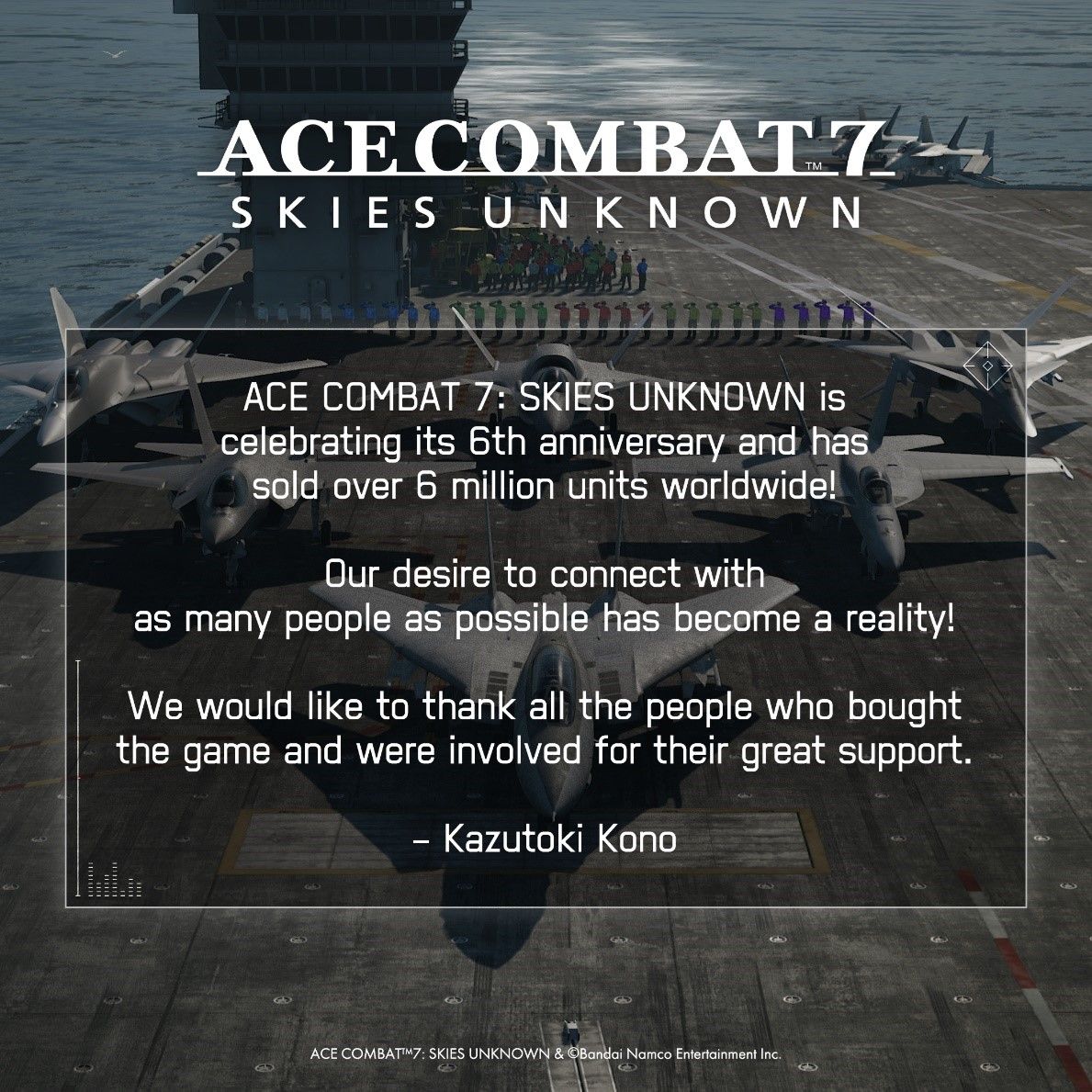 Ace Combat 7 Skies Unknown alcanza los seis millones de copias vendidas ...