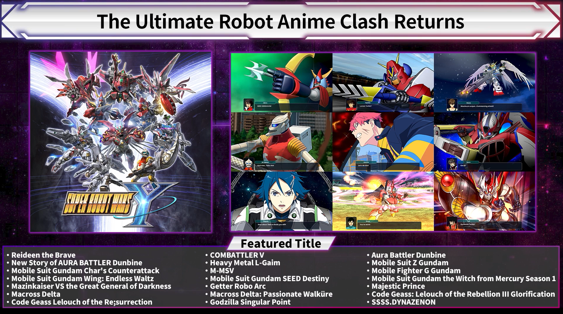 SUPER ROBOT WARS Y - Producer Message | Bandai Namco Europe